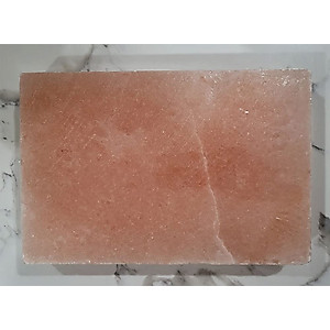 Astute Natural Himalayan Rock Salt Block Cooking Plate (12 X 8 X 1.5) with Holder for Cooking, Grilling, Cutting and Serving, Food Grade Salt