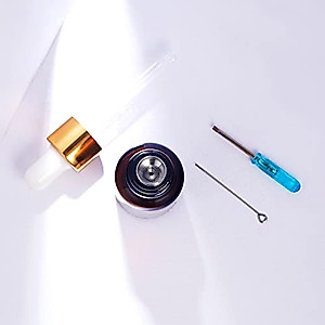 Mini Funnel Set for Urn Jeweley - Stainless Steel Funnel Filler Kit for Urn Keepsake Cremation Jeweley Ashes Pendant Necklace Funnel for Filler Perfume Bottle (B)