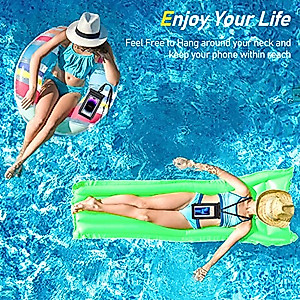 2 Pack Waterproof Phone Pouch Floating Large Waterproof Cellphone Dry Bag Case for iPhone 14 13 12 11 Pro Max XS XR X Galaxy S21 Samsung S22 Up to 7", PVC IPX8 Underwater HD Touch Phone Protector