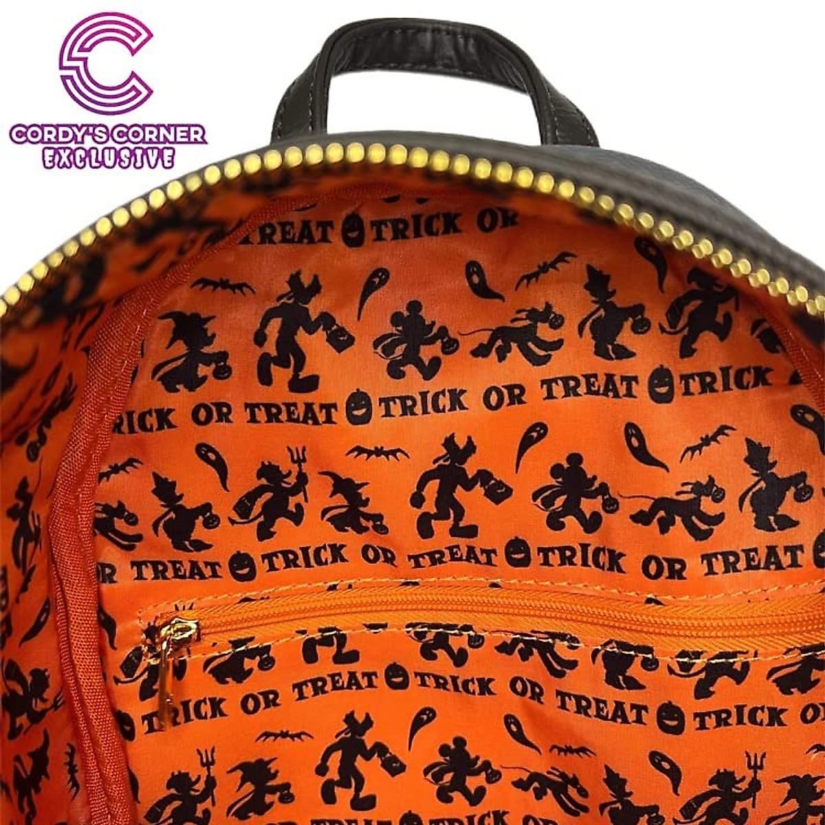 Vampire Mickey with Glow in the Dark Pumpkin Mini Backpack Exclusive Loungefly