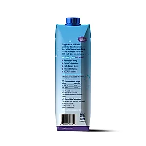 Waggin Water Calming Fortified Water Supplement for Dogs - Promotes Calming, Healing, and Relaxation with Melatonin - Flavorless, 6ct