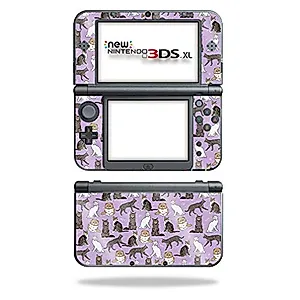 MIGHTY SKINS MightySkins Glossy Glitter Skin for Nintendo New 3DS XL (2015) - Cat Chaos | Protective, Durable High-Gloss Glitter Finish | Easy to Apply, Remove, and Change Styles | Made in The USA