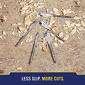 Irwin Industrial Tools 87950 Speebor Blue Groove Spade Bit Set, 3-Piece