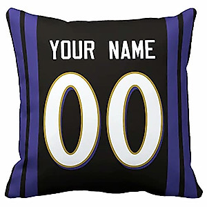 Throw Pillow 2 Packs Custom Any Name and Number for Men Youth Boy Gift