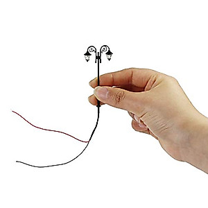 LYM61 5pcs Model Railway 1:87 Street Lgiht Lamps HO Scale 65mm or 2.56inch Two-Heads LEDs