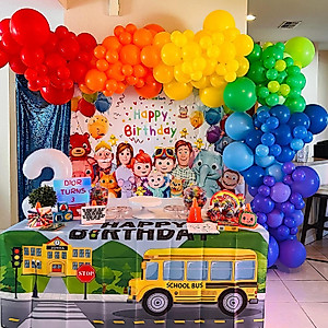 119 Pack Rainbow Balloons Garland Arch Kit for Cartoon Watermelon, Street, Rugrats Theme Birthday Party Decorations, Baby Shower, Birthday Party Supplies Backdrop for Kids