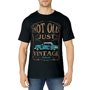 Not Old Just Vintage American Classic Car Birthday Tshirt