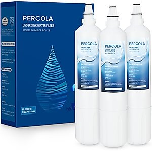 PERCOLA AP Easy C-Complete/Model A/C Under Sink Water Filter, Compatible with 3M Aqua-Pure AP Easy Complete System/USF-A/C Under Sink Filtration System 500 Gallons top(3 Pack)