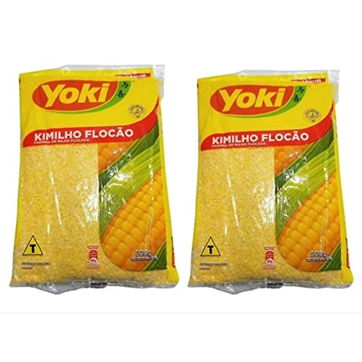 MAGFLERUM Pre-Cooked Flaked Corn Flour - 17.64 Oz (Pack of 2) | Farinha de Milho em Flocos Pré-Cozida - 500g_AB