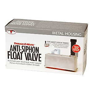 Little Giant® Trough-O-Matic® Stock Water Tank | Anti-Siphon Float Valve | Livestock Tank Float | Watering Tank with Aluminum Housing