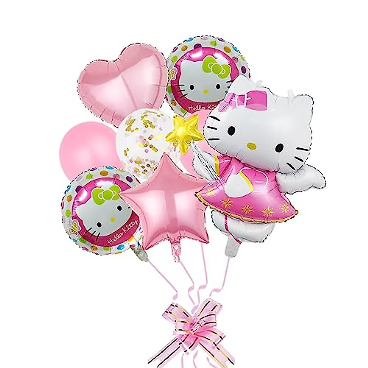 16 Pcs Kawaii Birthday Balloons Decorations, Cute Kids' Party Balloons, Anime Theme Party Supplies, Aluminum Film Material Double Sided Balloons for Birthday, Thanksgiving Day, Christmas Party