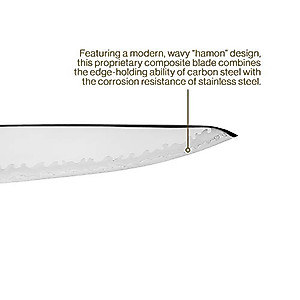 Shun Cutlery Sora Chef's Knife 8”, Gyuto-Style Kitchen Knife, Ideal for All-Around Food Preparation, Authentic, Handcrafted Japanese , Professional Chef Knife