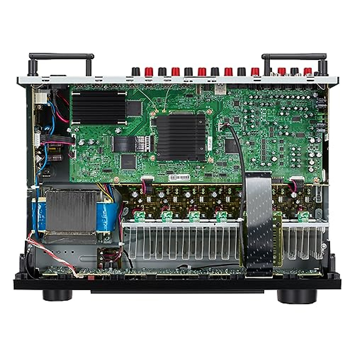 Denon AVR-X1800H 7.2 Channel AV Receiver (2023 Model) - 80W/Channel, Wireless Streaming via Built-in HEOS, WiFi, & Bluetooth, Supports Dolby Vision, HDR10+, Dynamic HDR, and Home Automation Systems