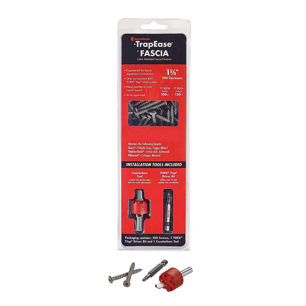 TrapEase Fascia Screw 100 LFT (Saddle/Toasted Sand)