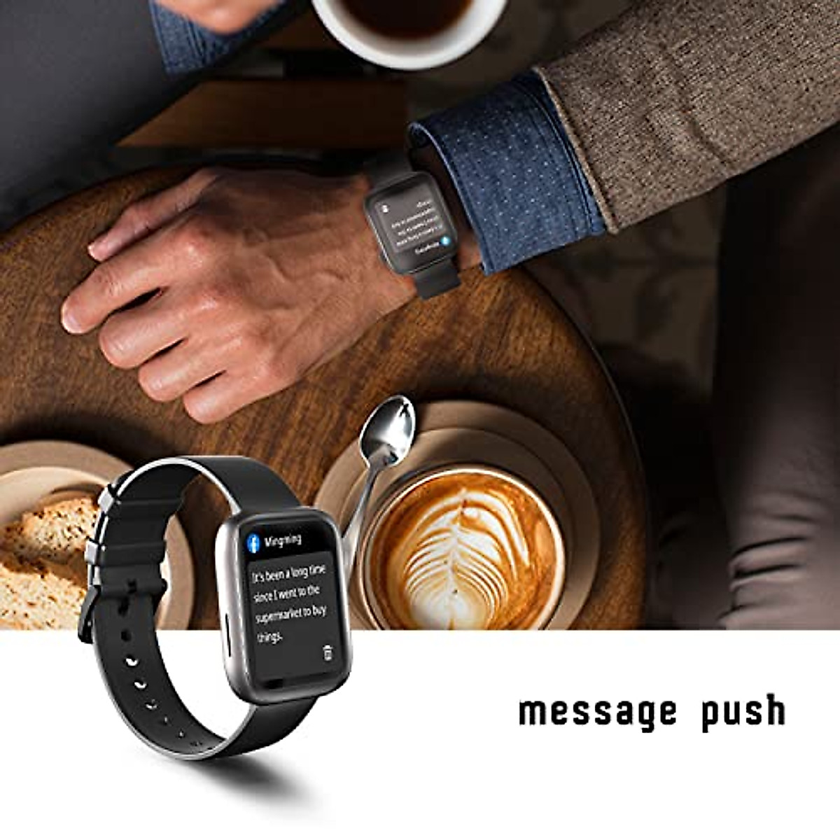 Smart Watch Make Calls,AMZSA Sport Smart Watch Support Calls dial 120+ Sport Modes Health Heart Rate Fitness Tracker Custom Watch Faces for andorid Phones Compatible with iPhone for Men Women