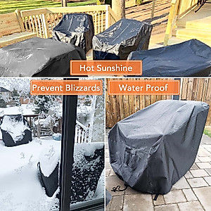 Karwo Patio Chair Covers, 600D UV Coated Heavy Duty rip-Stop and Waterproof Lounge Deep Seat Covers for Lawn Patio Outdoor Furniture (2 Pack- 38”Wx31”Dx29”H)