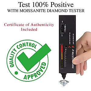 Moissanite Stud Earrings, 0.5ct-2ct D Color VVS1 Clarity Heart Cut Lab Grown Diamond Moissanite 14K White Gold Plated 925 Sterling Silver Moissanite Earrings For Women