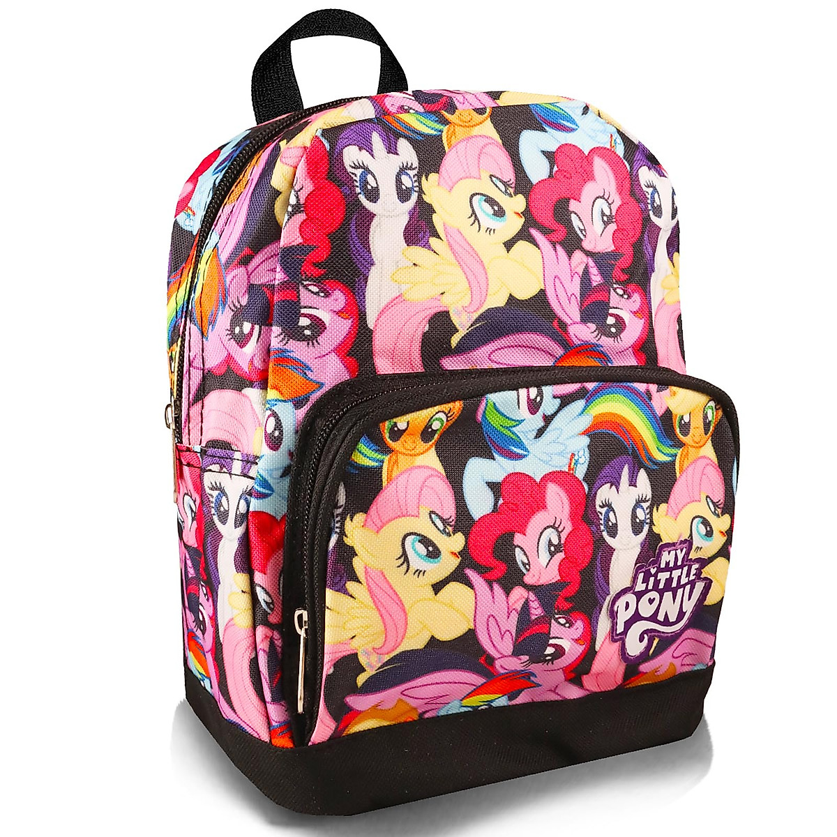 Fast Forward My Little Pony Mini Backpack Set - 10” Canvas My Little Pony Backpack with Front Pocket and Bottle | My Little Pony Backpack Bundle