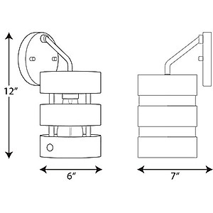Progress Lighting Gulliver Collection 1-Light Antique Whitewashed Farmhouse Wall Sconce Light, Galvanized Finish