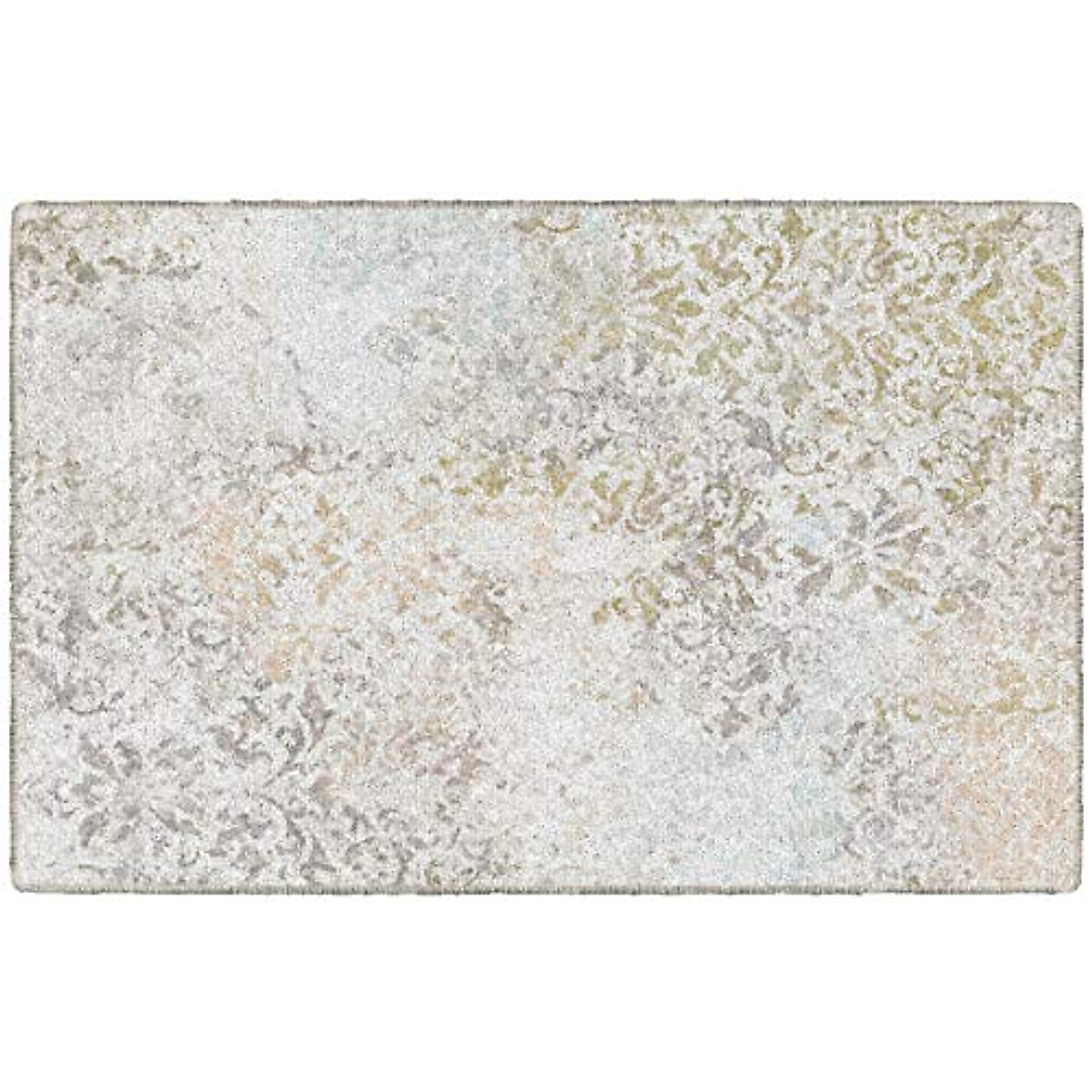 Brumlow MILLS Cordelia Antique Distressed Print Washable Indoor/Outdoor Area Rug for Living or Dining Room, Bedroom Carpet Rug and Kitchen Rugs, 30" x 46", Neutral