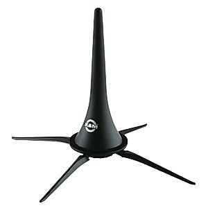 K&M König & Meyer 15222.000.55 Clarinet In-Bell Portable Stand - Lightweight with 4 Leg Folding Base - Fits A and B Clarinets - Stable Secure Base - Professional Grade - Made in Germany - Black