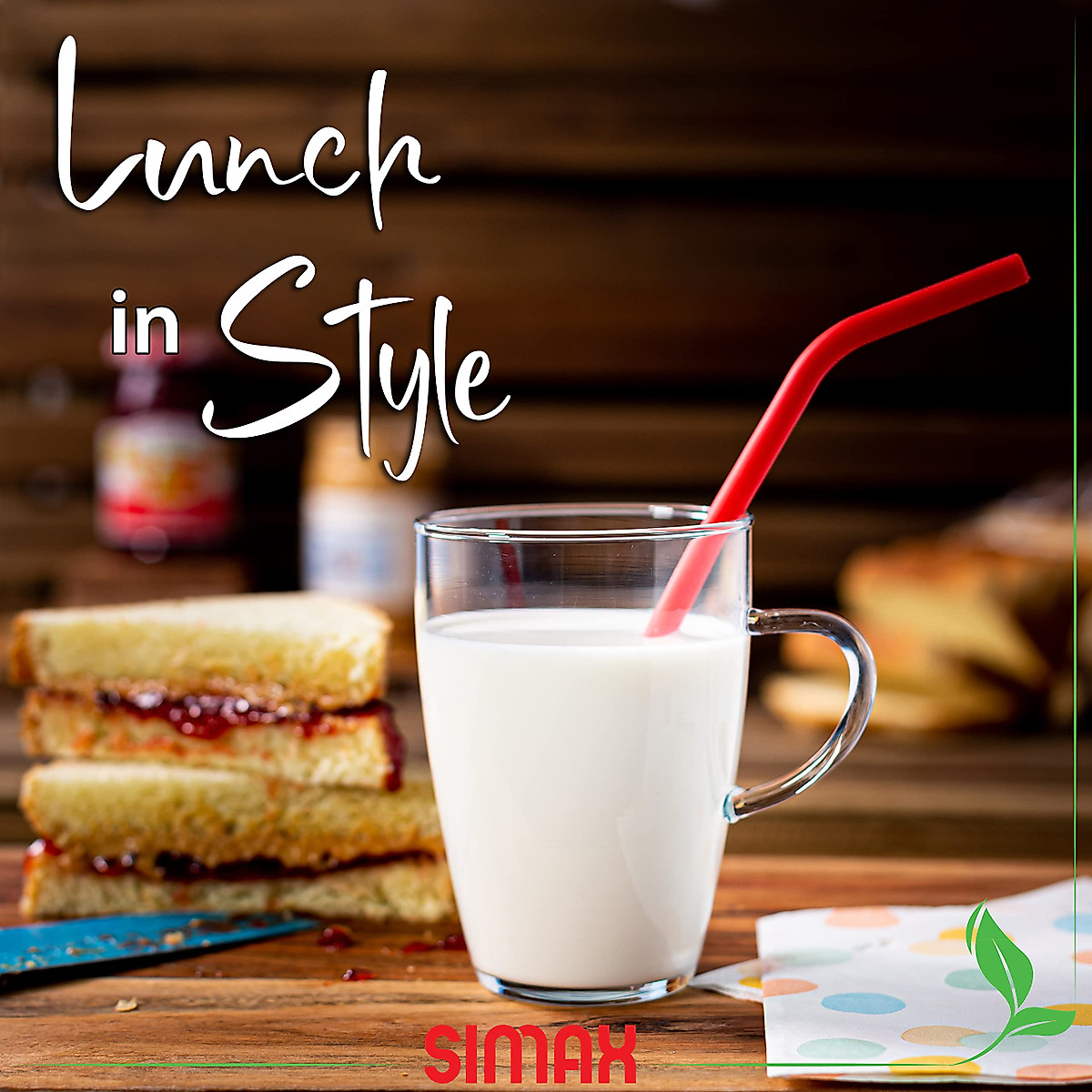 Simax Glass Coffee Mugs, 13.5 Oz Borosilicate Glass Mugs for Hot Beverages, Clear Tea Mug, Mugs for Coffee, Glass Mugs with Handles, Coffee Mug, Clear Coffee Mugs Set of 4