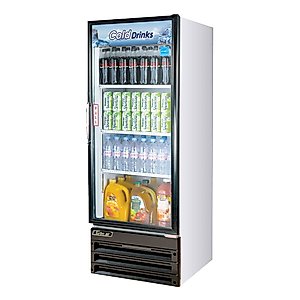 Turbo Air TGM11RV 11 cu. ft. Glass Door Merchandiser with Energy Conserving Fan Control Tasteful and Modern Appearance Double Pane Glass Doors High Density PU Insulation and Adjustable