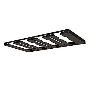 Hanging Wine Glasses Rack Under Cabinet Stemware Storage Hanger 16.54in with 4 Rows Stainless Steel Bar Shelves for Kitchen Restaurant Screw Install,Black,For 1.6 to 3.54 in Base Goblet (HJJ-003)