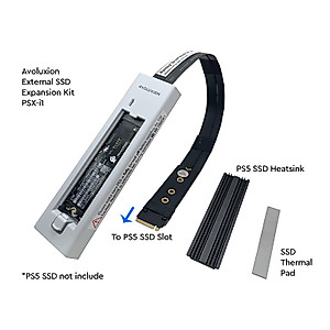 Avolusion PS5 SSD Heatsink with External SSD Expansion Kit for PS5 Game Console (PSX-i1-PS5)