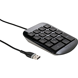 Targus - Numeric Keypad with USB Connection - Plug and Play Device - Connect with Laptop, Desktop and Electronic USB-A Devices - AKP1OUS
