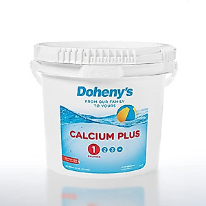 Doheny's Calcium Plus | Raise Your Calcium Hardness Level | Pro-Grade Granular/Flake Calcium Chloride | Low Calcium Hardness Levels Lead to Corrosion & Staining On Pool Surfaces and Fixtures | 25 LB