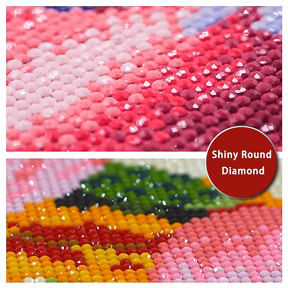 Cuneai DIY 5D Diamond Art Painting Kit Angel - Round Drill Paint by Number Christ Craft, Crystal Embroidery Cross Stitch for Home Wall Decor, Handicrafts - 12x12 inch