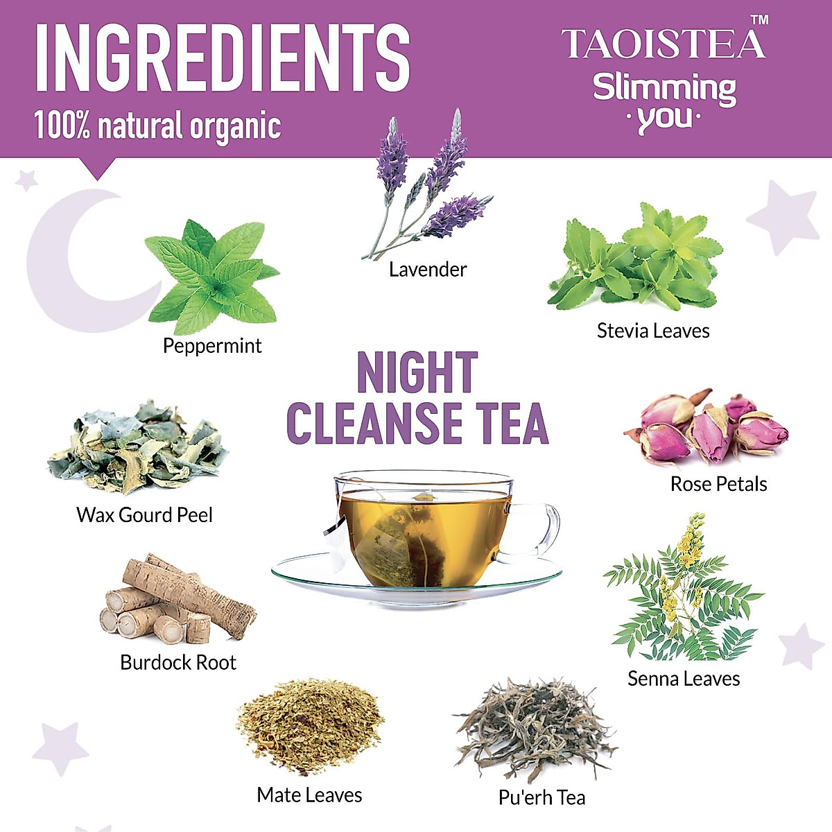 Detox Tea - 14 Day Teatox Herbal Tea for Body Detox Cleanse and Weight Loss - 1 Morning Boost Tea (14 Bags) & 2 Night Cleanse Tea (14 Bags), 100% Natural, Non GMO