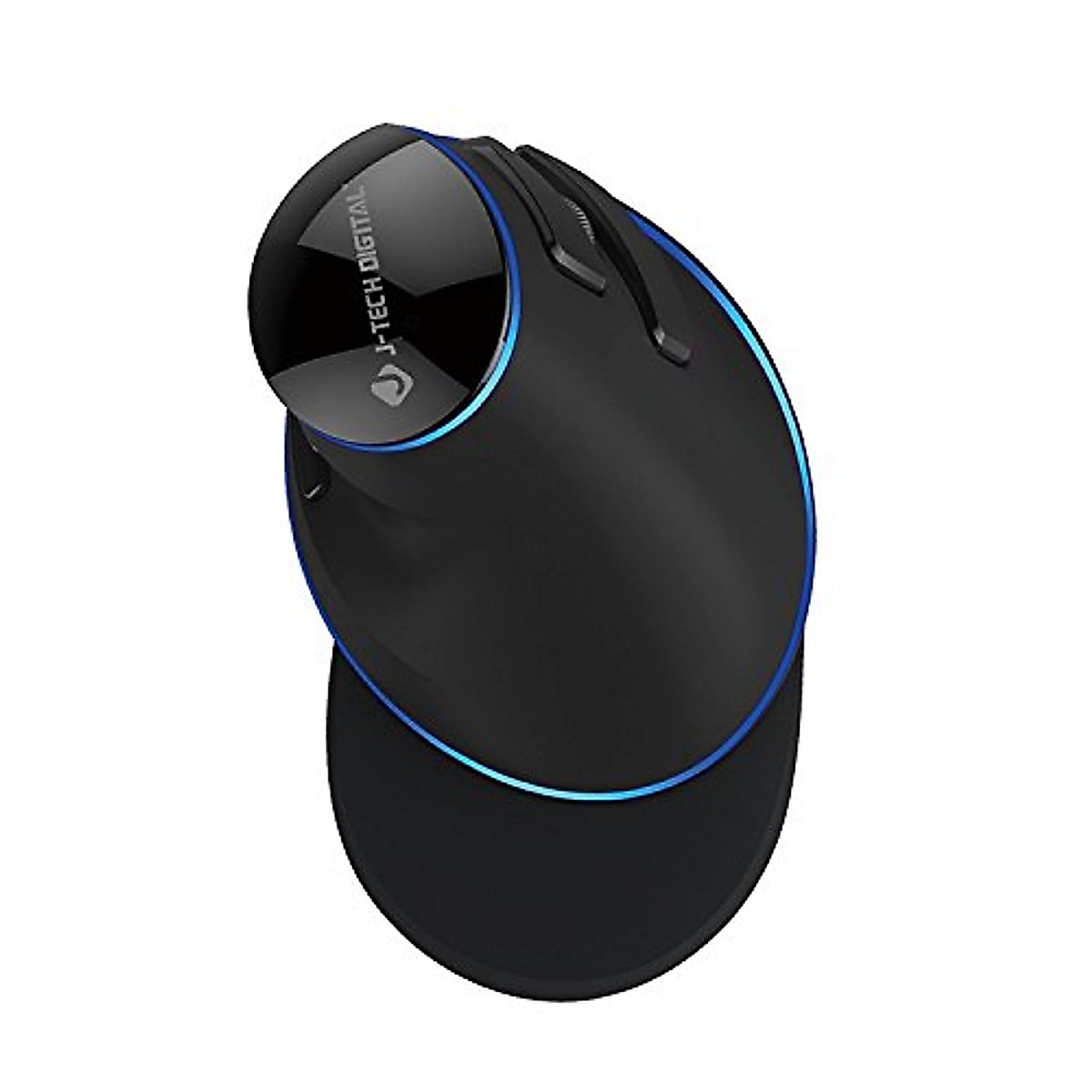 J-Tech Digital Wired Ergonomic Vertical USB Mouse with Adjustable Sensitivity (600/1000/1600 DPI), Scroll Endurance, Removable Palm Rest & Thumb Buttons [V628]