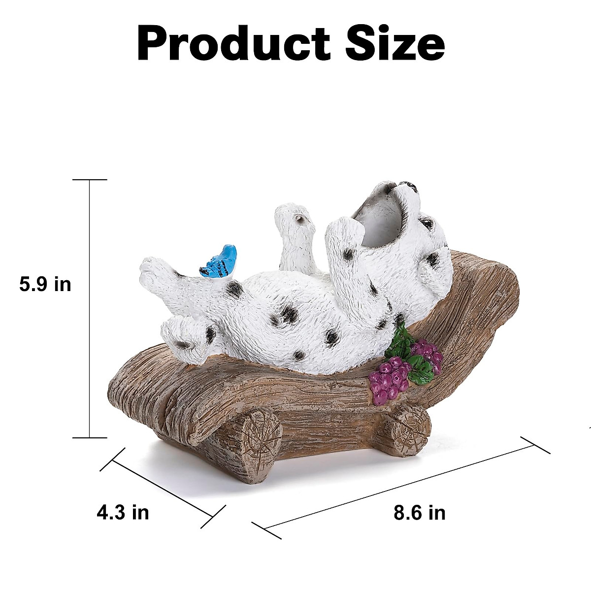 HERJIATK Wine Bottle Holder Dog Wine Rack Resin Decorative Puppy Sculpture for Home, Kitchen, Restaurant, Bar, Tabletop Decoration Gifts