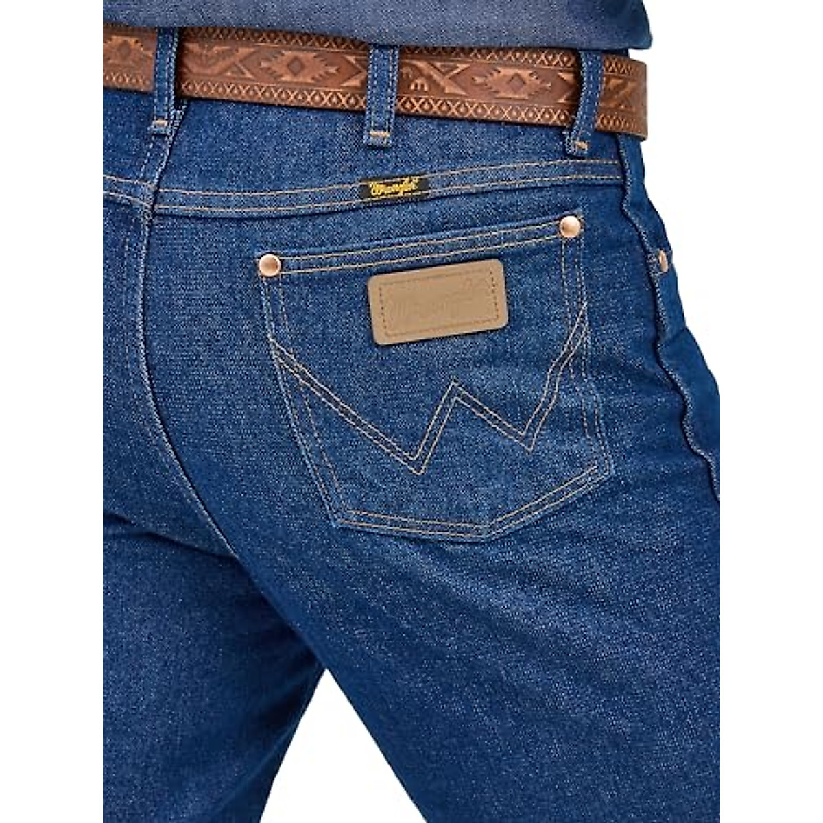 Wrangler Men's Cowboy Cut Slim Fit Jean, Prewashed Indigo, 30W x 36L