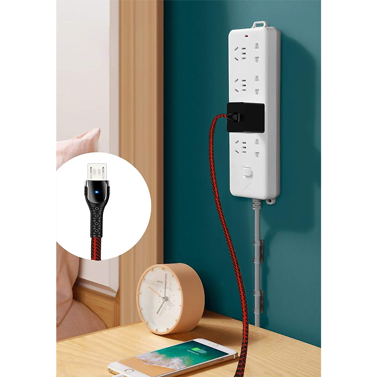 2Pack 10ft Controller Charger Cable Extra Long Durable Nylon Braided Micro USB Fast Charging Cord Compatible for Xbox One S/X Controller,Samsung Galaxy S7 S6,J7 J3 Note 5 4 and More