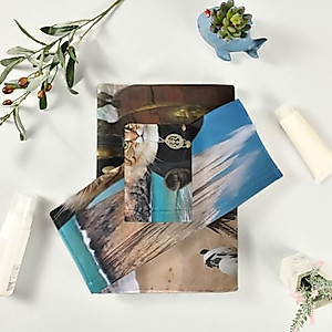 Flradish Pirate Captain Cat Towels 3 Pack Bath Towels for Bathroom Set Soft Cotton Highly Absorbent Lightweight & Quickdry Towel Set 1 Bath Towel,1 Hand Towel,1 Washclothe