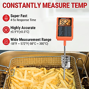 ThermoPro TP510 Waterproof Digital Candy Thermometer+ThermoPro TP30 Digital Infrared Thermometer Gun
