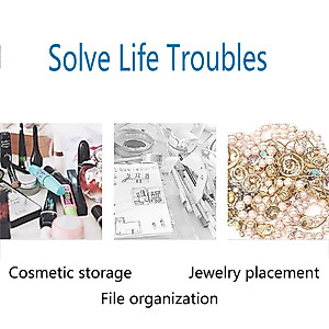 BIZOLE Flat File Cabinet Storage, Desktop Drawer Cabinet, 4/5 Tier Aluminum Alloy File Cabinet, Office Supplies A4/Receipt File Organizer, for Desktop Office Supplies and Home (Color : 5 Layers)