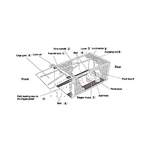 H&B Luxuries Rat Trap - Humane Live Animal Cage for Rat Mouse Hamster Mole Weasel Gopher Chipmunk Squirrels and More Rodents (Small)
