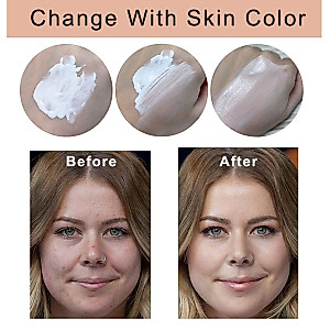 2PCS TLM Flawless Colour Changing Warm Skin Tone Foundation,Naturally Blends Moisturizing foundation makeup,Long Lasting Waterproof Lightweight Liquid Foundation SPF 15 for Face Makeup