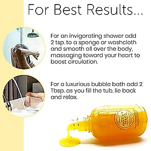 Perlier Sweet Honey Miel Shower & Bath Cream - Nourishing & Soothing Luxury Bath Cream Made With 100% Organic Italian Honey For Deep Moisturization And Hydration (16.9 Fluid Oz.)