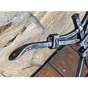 A set of 2 table legs, hand forged table legs