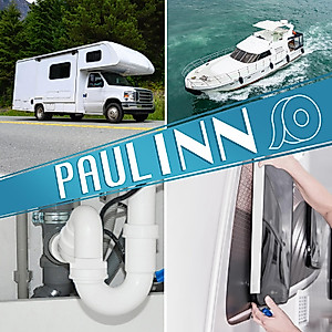 PAULINN RV Camper Roofing Repair Sealant Tape, 2 Inch X 50 Foot Natural White Trailer Roof Rubber Sealing Tape, UV & Weatherproof Roof Seal Tape for RV Camper Trailer Boat Sealing Leak Repair