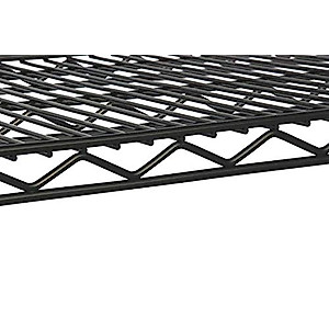Omega 21" Deep x 36" Wide x 74" High Classic Black Bakers Rack