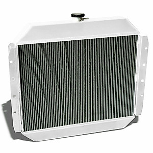 Cubauto 4 Row Core Radiator for 1966-1979 Ford F100 F150 F250 F350 Pickup Truck Brocon 1967 1967 1969 1970 1971 1972 1973 1974 1975 1976 1977 1978 All Aluminum Downflow Radiator+2X12" Fan W/Shroud