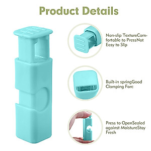 Heyissxin Bread Bag Clips,3 Color Plastic Reusable Food Clips for Bags,Set of 12 Reusable Bag Cinch for Bag Cosers for Chips