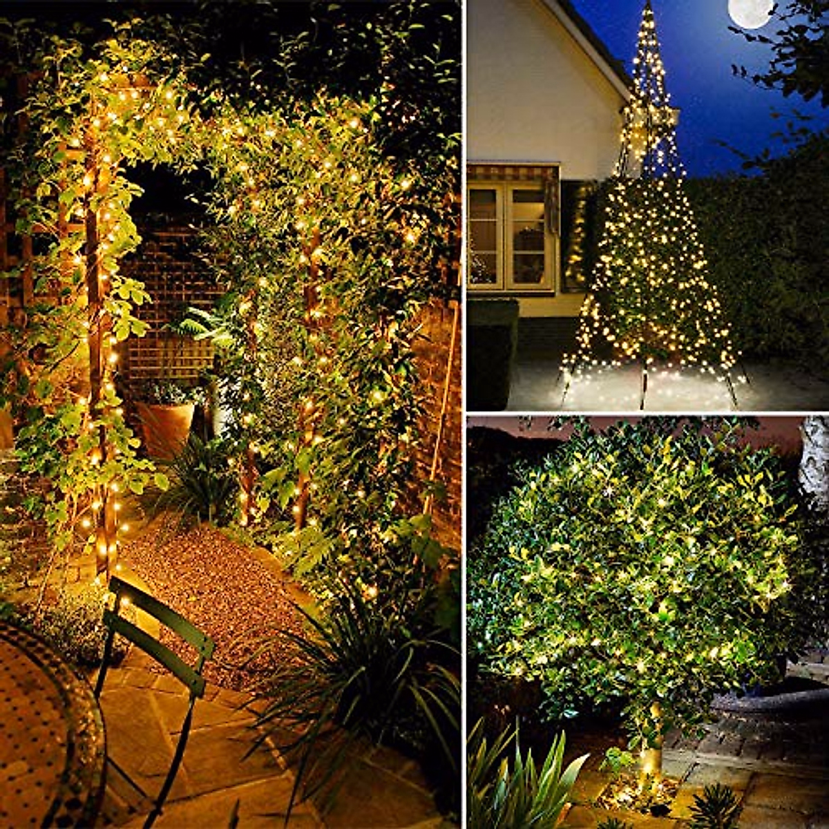 Solar String Lights Outdoor, 2-Packs 157.4ft 480LED Ultra Long Solar Fairy Lights 8 Modes Copper Wire Solar Powered Fairy Lights Outdoor Waterproof for Christmas Garden Yard Party Patio Tree