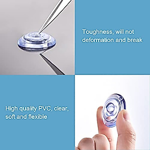 Cabinet Bumper Pads 8 Packs, Clear Adhesive Bumper Pads, Door Stopper Wall Protector, xuenair Rubber Bumper Feet, Adhesive Door Knob Bumper for Wall Fridge Door Stopper